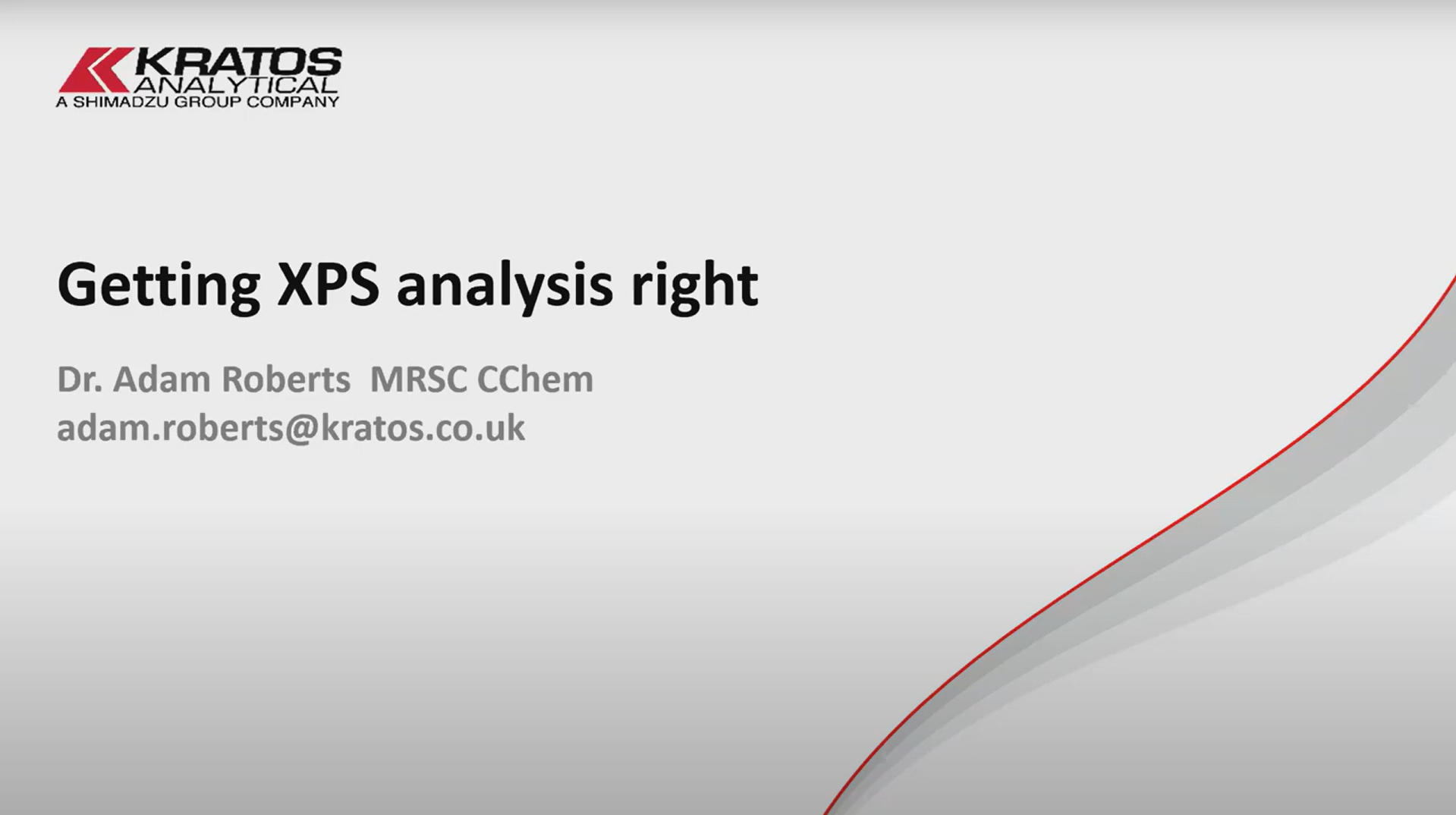 Getting XPS analysis right